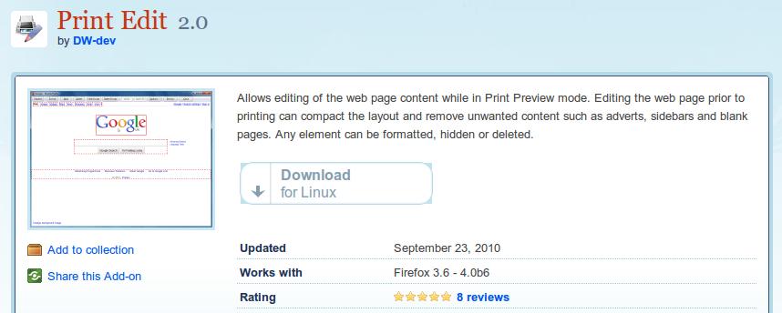 Print Edit – Edita las páginas web antes de imprimirlas