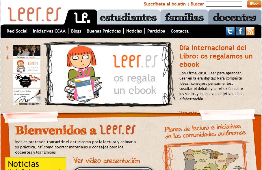 leer.es – Iniciativa del Ministerio de Educación para fomentar la lectura