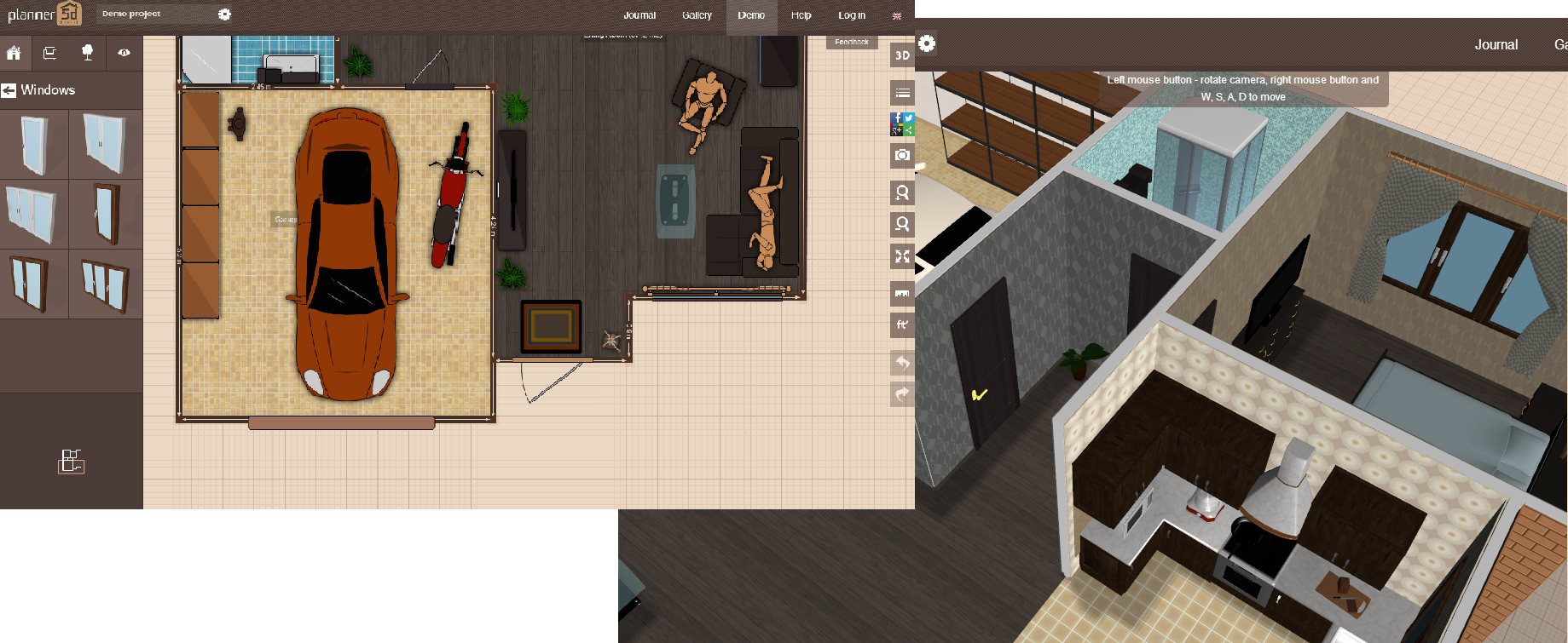 Planner 5D, para crear y decorar ambientes en 2D y 3D
