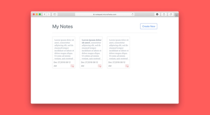 Notepad, una herramienta para crear y guardar notas en el navegador
