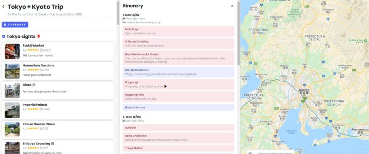 Una excelente web gratuita para planificar viajes