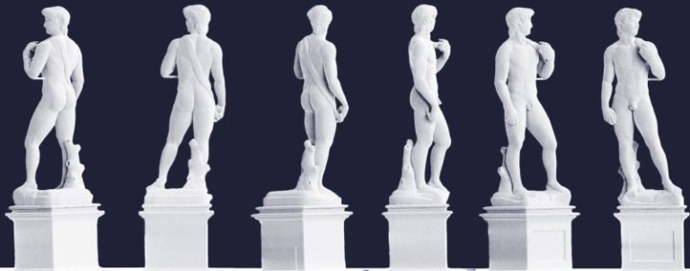 Crean impresión 3D de la escultura El David de 1mm de alto