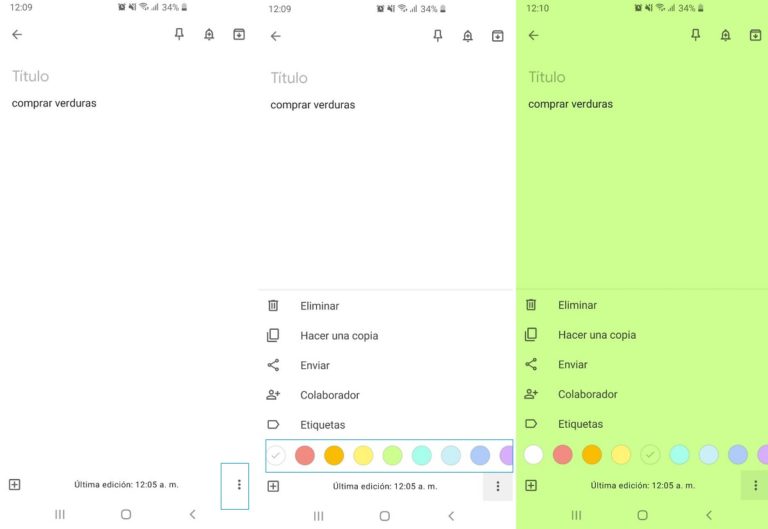 Cómo cambiar y personalizar el color de tus notas creadas en Google Keep
