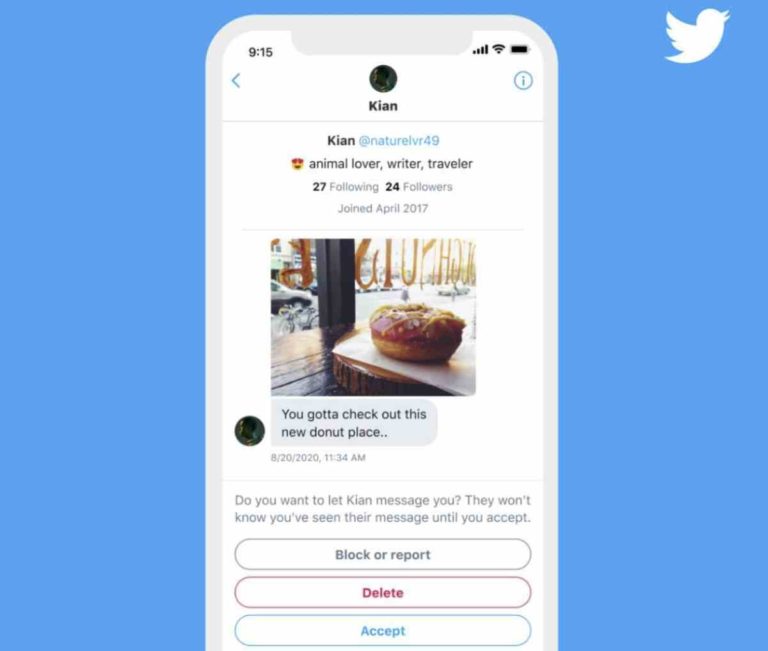 Twitter ofrecerá información adicional sobre peticiones de mensajes directos de desconocidos