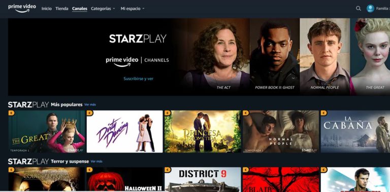 Amazon Prime Video presenta nuevos canales bajo suscripción en España
