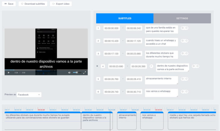 AutoSubtitle, herramienta automática y gratuita para subtitular vídeos