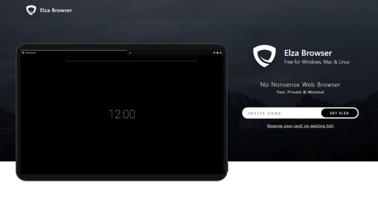 Elza Browser, un navegador que apostará por la privacidad, con modo Tor disponible