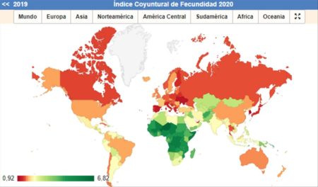 Dónde consultar la caída de la natalidad en el mundo