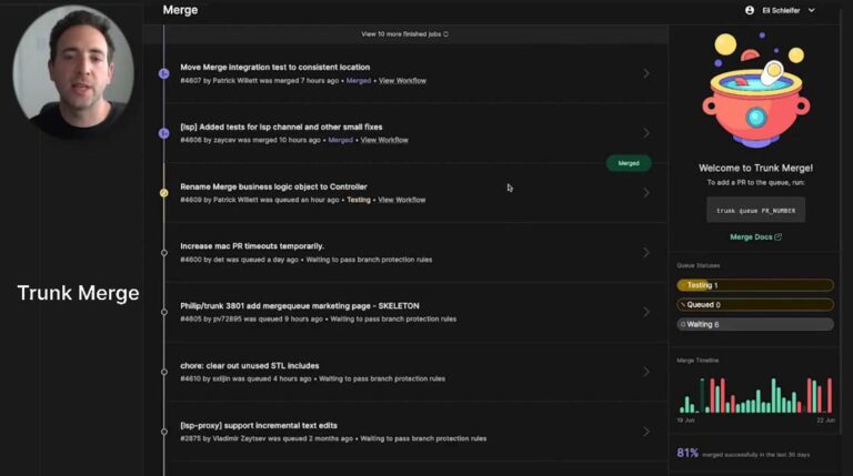 Trunk Merge, herramienta para gestionar proyectos de software