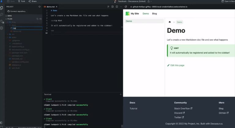 Docusaurus, para transformar documentos en sitios web, lanza nueva versión