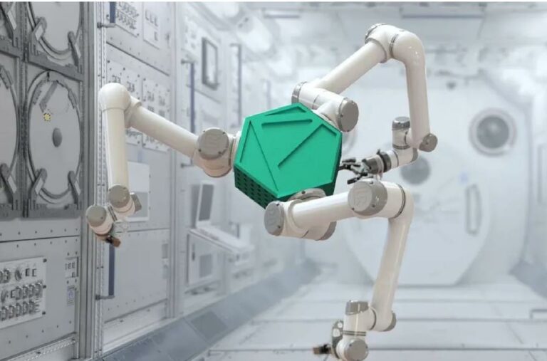 Robots espaciales que agarran objetos en órbita