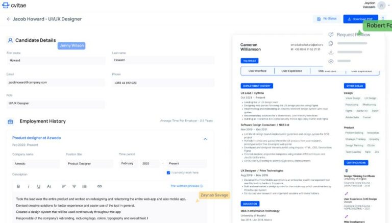 Cvitae, para importar varios CV y dejarlos todos con el mismo formato