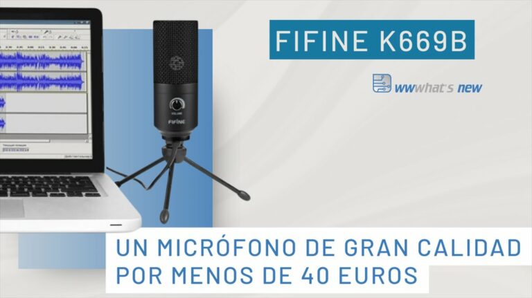 Micrófono FIFINE K669B, lo mejor que he encontrado, y por un precio de ...
