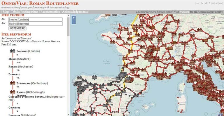 Explora las rutas que conectaban el Imperio romano con este mapa ...