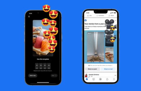 Plantillas y nuevas funciones para crear Reels en Facebook