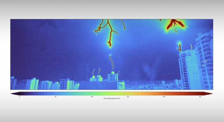 Foto de rayo revela detalles sobre cómo funcionan los pararrayos