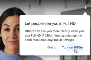Google Meet ya soporta llamadas en vídeo a 1080p, pero sólo para ...