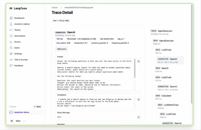 Langfuse – herramienta de análisis para aplicaciones LLM