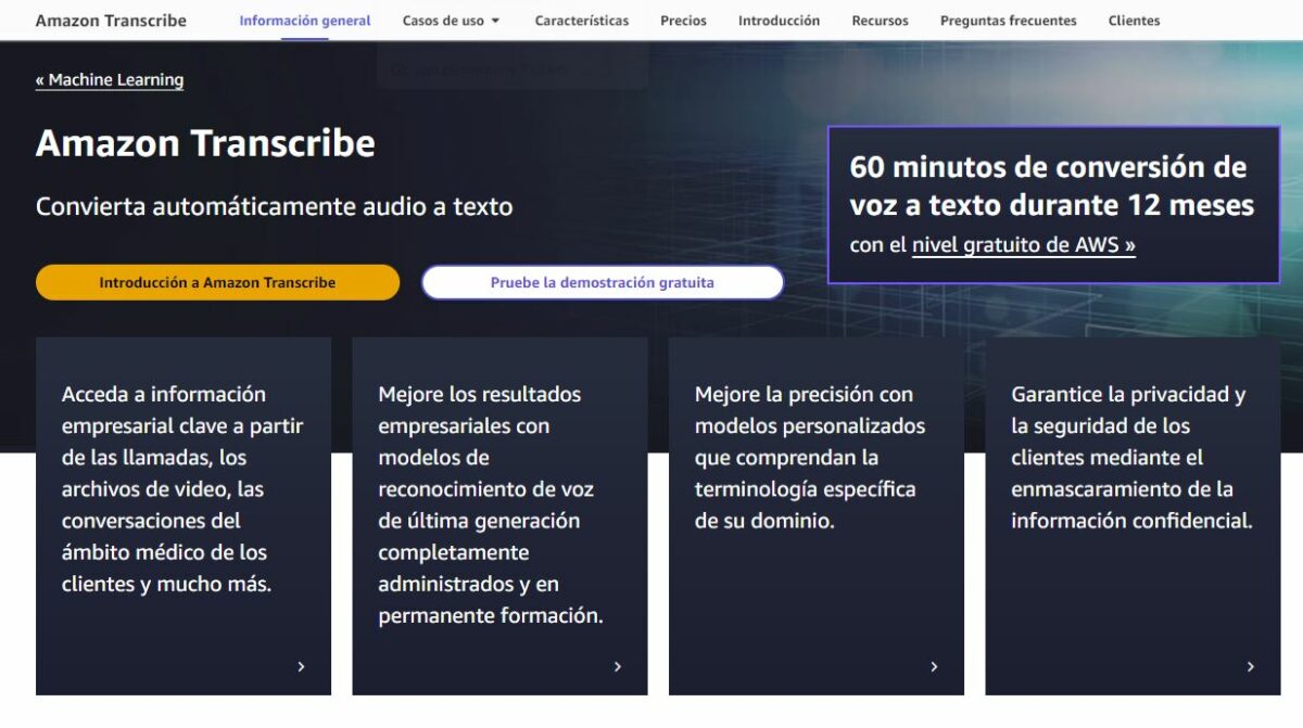 Amazon Transcribe – Transcripción en 100 idiomas al alcance de todos