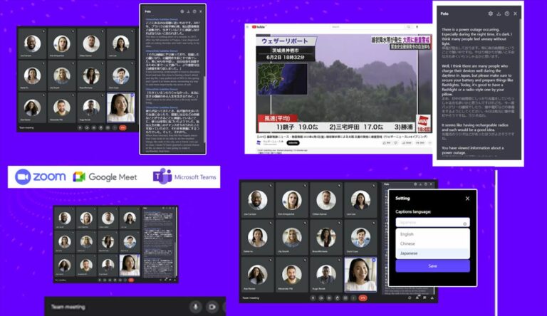 Felo Subtitles, Herramienta de traducción instantánea para reuniones online