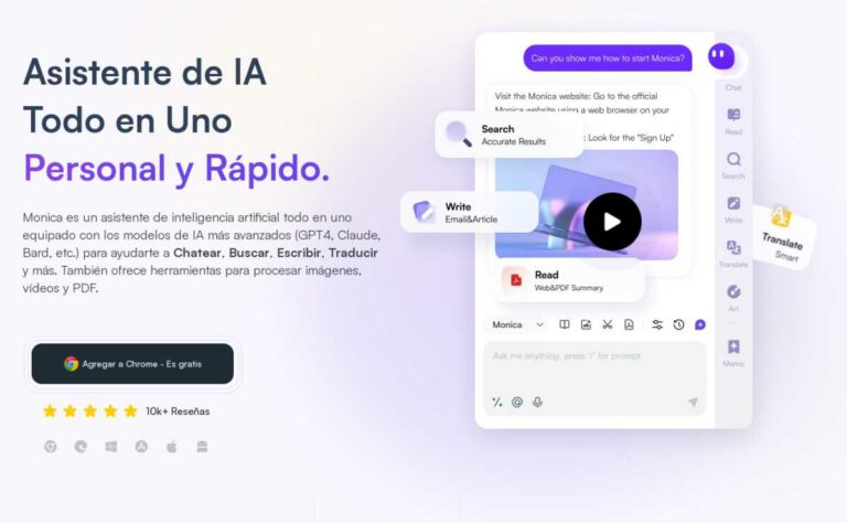 Monica 4.0, el asistente de IA todo en uno que ofrece múltiples ...
