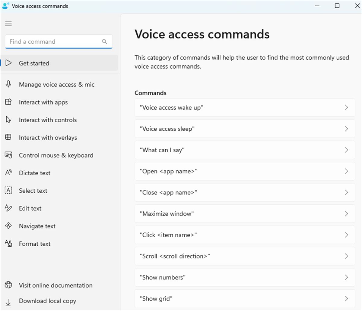 Comandos de voz personalizados en Windows 11