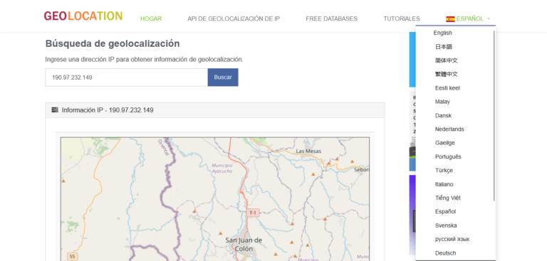 Cómo puedo descubrir la localización de una dirección IP desde mi móvil