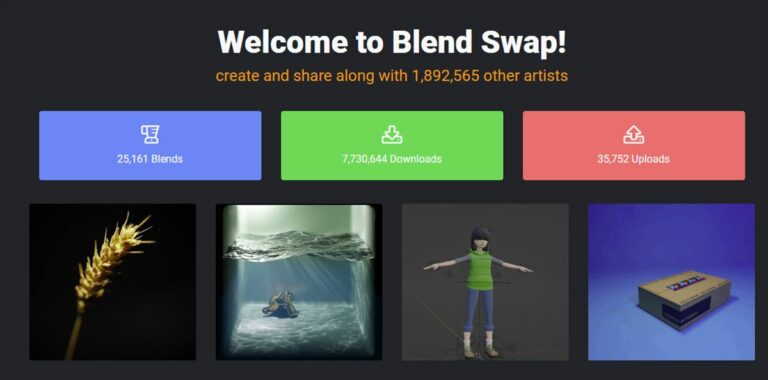Blendswap, para bajar archivos 3D hechos con Blender y otros