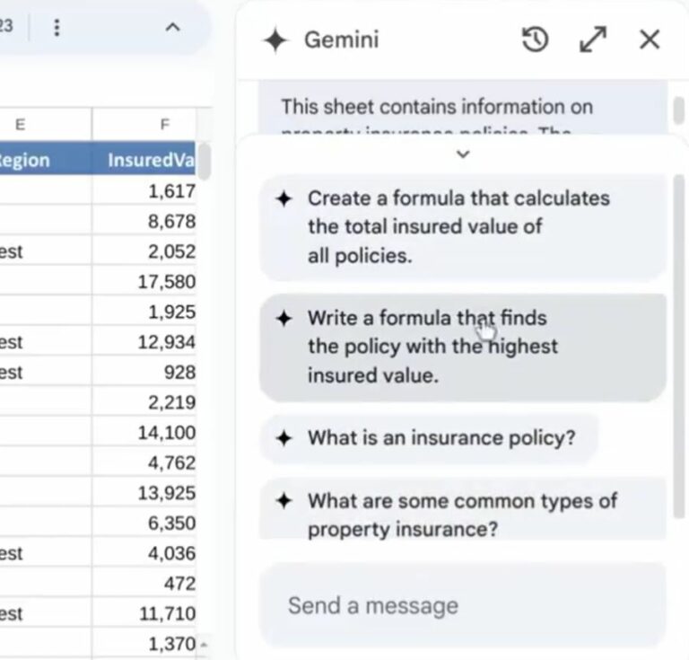 Google integra Gemini en Google Sheets, Inteligencia Artificial en las ...