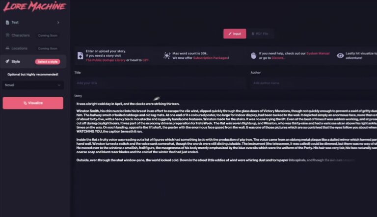 Transforma textos en cómics con Lore Machine, la revolución en narrativa visual