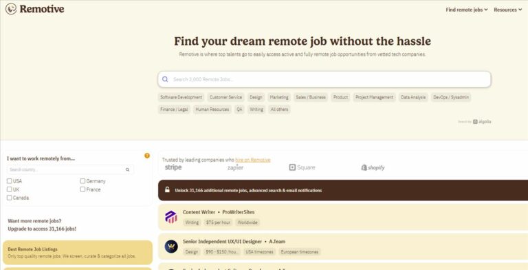 Remotive: La web ideal para encontrar trabajo remoto