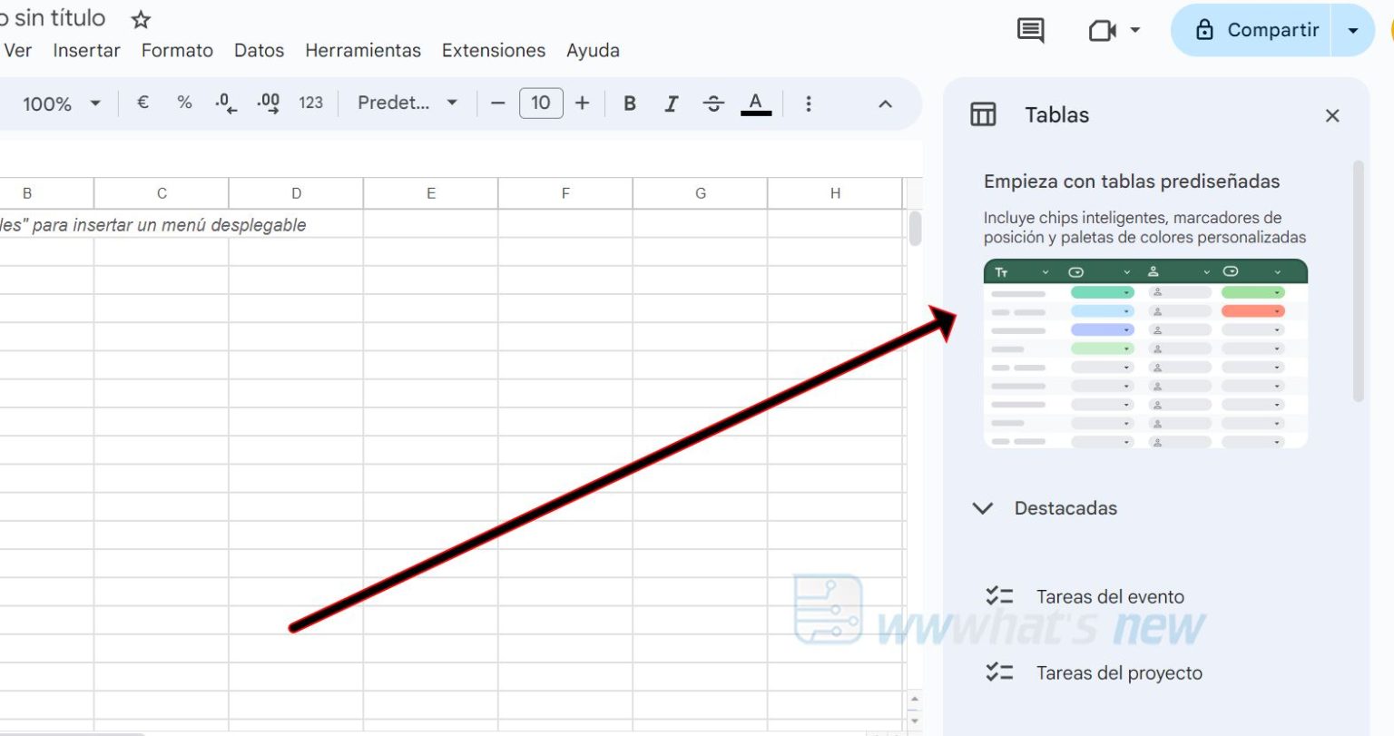 Cómo simplificar tu vida con las tablas prediseñadas de Google Sheets