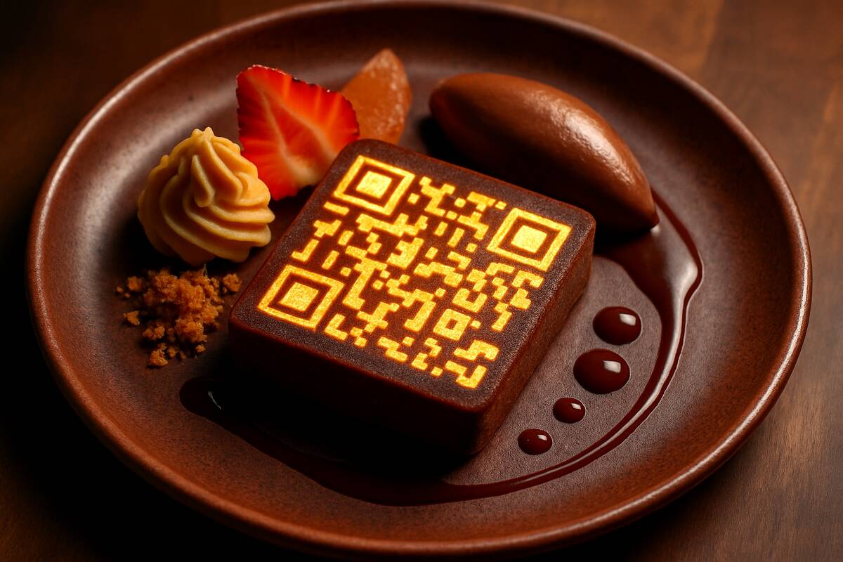Comida con código QR comestible: trazabilidad que se mastica