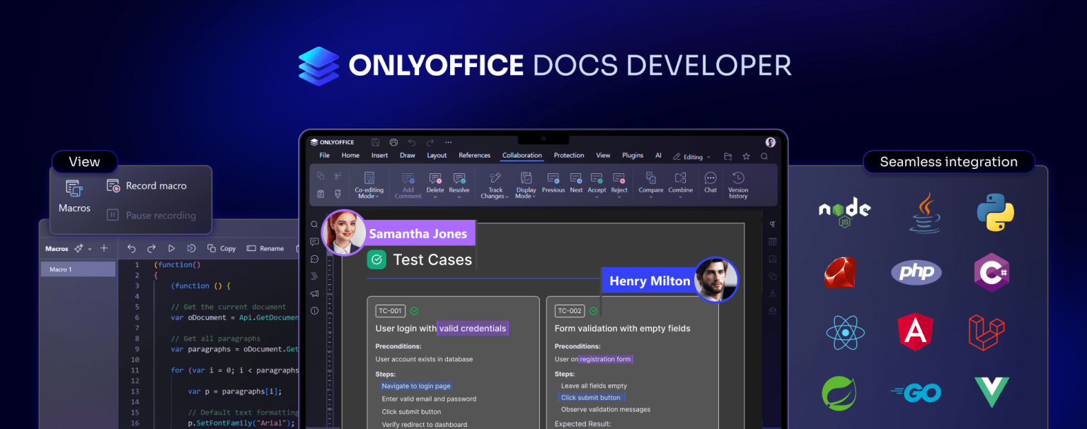 ONLYOFFICE Docs Developer Edition: la suite ofimática que se mete ...